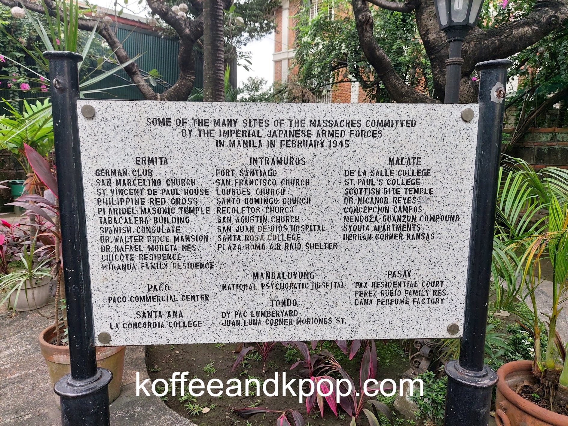 Memorare — Manila 1945 – Koffee & Kpop